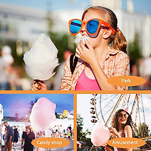 Newhai Commercial Cotton Candy Machine Electric Candy Floss Maker 18.5Inch 1200W Stainless Steel Sweet Sugar Candy Floss Maker for Cotton Candy Seller or Various Parties