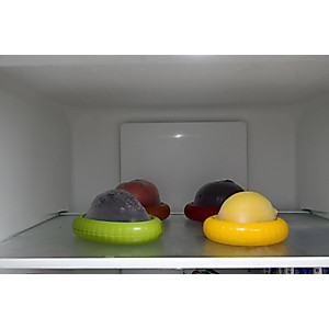 Wusdayer 4 Pcs Silicone Fruit Storage Box,Fruit Storage Containers for Fridge,Anti-Oxidation Storage Box,Silicone Fruit and Vegetable Storage Containers Set for Fridge Keep Fresh