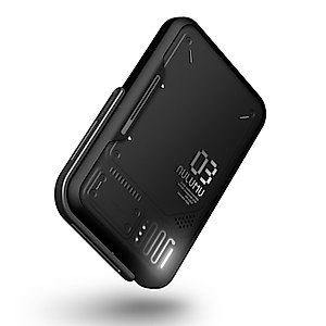 Aulumu M03 Wireless Magnetic Battery [for MagSafe] with Stand Battery Pack 3,500mAh, Wireless Portable Charger Compatible with iPhone 15/14/13/12 Series - Black