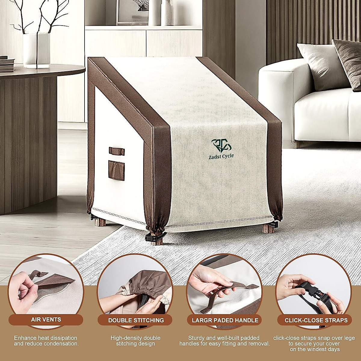 Outdoor Chair Cover, Patio Furniture Chair Cover Waterproof, Heavy Duty Patio Chair Cover fit for Deep Seat Chair, Outdoor Chair【Small, 2 Pack, 29W x 30D x 36H】