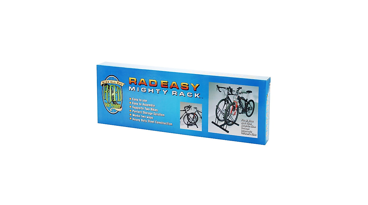 RAD Cycle Mighty Rack - Heavy Duty Two Bike Stand for Secure Storage