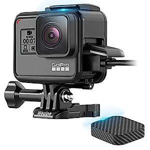 Wealpe Frame Mount Case Housing Compatible with GoPro Hero 5, Hero 6, Hero 7 Black/Silver/White, Hero (2018) Cameras with Lens Cap