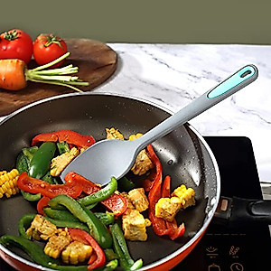 To encounter Silicone Spatula Set, 5 Pieces Seamless Spatula, Heat-Resistant Turner Spatulas, Nonstick for Baking, Cooking & Mixing, Dishwasher Safe