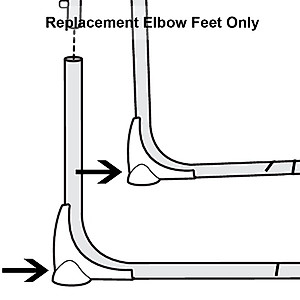 Replacement Parts for Fisher-Price Cradle 'n Swing - H0786 ~ Basic Model ~ Fits Other Models as Well ~ Replacement Elbow Feet