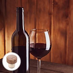 Wine Bottle Stopper 6 Pcs- Natural Soft Wooden Wine Stoppers for Wine Bottles- T Shaped Wine Corks Replacement Corks for Wine Beer Bottle, Glass Bottles, DIY Craft wine saver wine bottle stopper