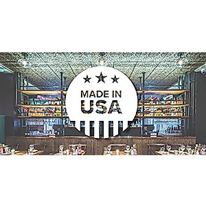 American Tin Ceilings [5-Pack Kit] Nail-Up Metal Tiles Pattern #36 Americana Star Nail-Up Unfinished: 24" x 24" | Genuine Tin | Made in The USA | Model: kit-n-p36-raw