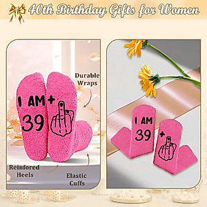 40th 1985 Birthday Gifts for Women, 40 Year Old Birthdays Gift for Woman, Cool Happy Birthday Decorations Presents Basket for Female Turning 40, 40th Fabulous Tumblers Bracelet for Her Mom Wife
