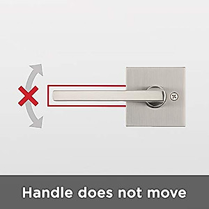 Kwikset 91570-002 Halifax Slim Square Half-Dummy Lever in Polished Chrome