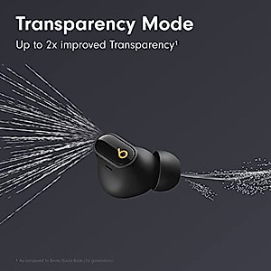 Beats Studio Buds + | True Wireless Noise Cancelling Earbuds, Enhanced Apple & Android Compatibility, Built-in Microphone, Sweat Resistant Bluetooth Headphones, Spatial Audio - Black