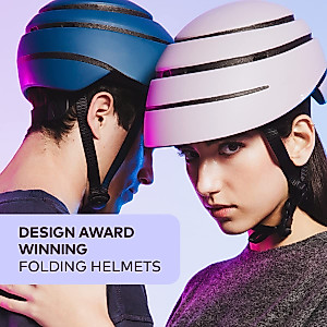 Closca Helmet Loop. Foldable Bike Helmet for Adults. Bicycle, Skateboard and Scooter Helmet. Award-Winning Helmet Design for Urban Cycling for Men and Women.