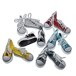 12 Pieces Bird Shoes Mini Sneaker，Bird Parrot Toys Bird Chew Toys Bird Toy Sneakers Toy Mini Fingers Shoes for Small Finches