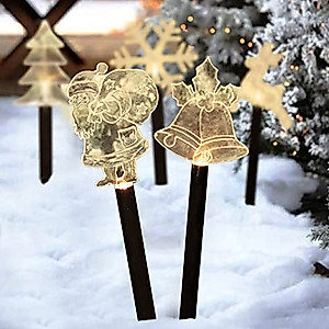 PLTCAT Yard Decoration Stake Lights Outdoor, Waterproof Garden Lights with 2-Lighting Modes, Solar Lights for Pathway, Lawn, Yard Decor (Mixed)