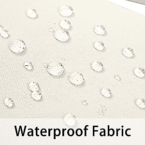 Enipate Outdoor Chaise Lounge Head Pillow, Pack of 2 Water Resistant Headrest Pillows with Elastic Band for Pool Patio Chairs