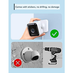 GNCC Indoor Security Camera Dog Camera 1080P w/Motion Detection, 2-Way Audio Siren, Night Vision, Cloud & SD Card Storage, Works w/Alexa & Google Home, GC2