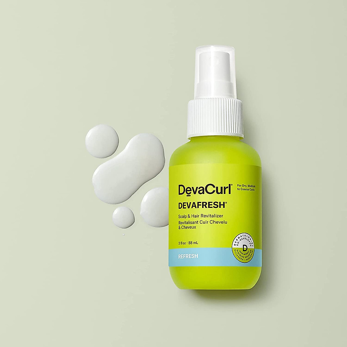 DevaCurl DevaFresh Scalp & Hair Revitalizer, 3 fl. oz.