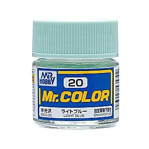 C20 Semi-Gloss Light Blue 10ml, GSI Mr. Color