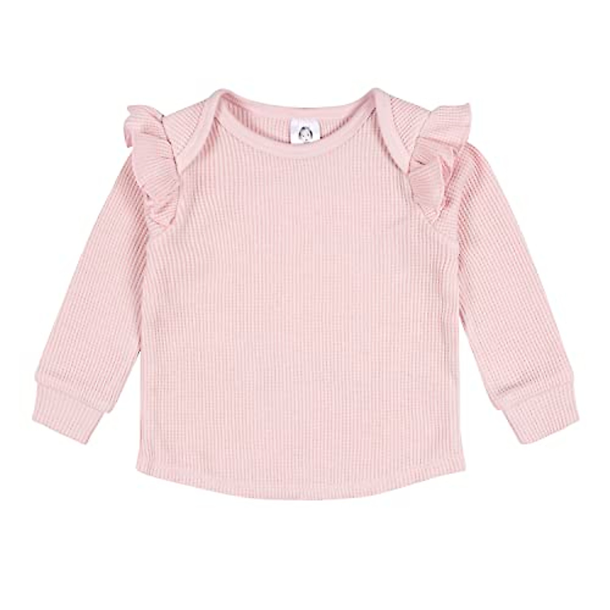 Gerber Baby Girls 2-Piece Long Sleeve Tee & Pull-On Jogger Set, Pink, 0-3 Months