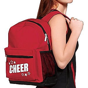 chassé Girls Basic Cheerleading Backpack - Lightweight Bag for Dance, Teams, Sports (Dark Green)