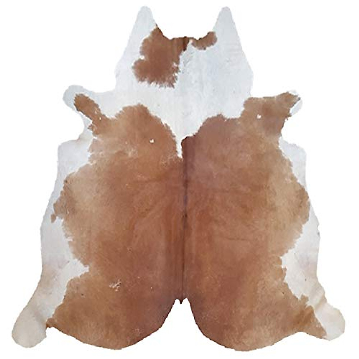 New Large 100% Brown & White Cowhide Leather Rugs Cow Hide Skin Carpet Area 21-25 SQ.FT