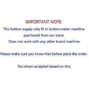 Asc365 3" 75mm Rubber Badge Button Parts for Maker Machine DIY