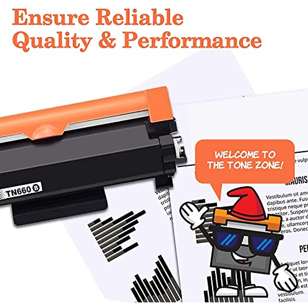 TONERNEEDS TN 660 Toner Cartridge - Black Ink Replacement Cartridges for TN660 & TN630 - High Yield Use - Compatible with Brother Printer HL-L2300D, HL-L2340DW, MFC-L2680W, MFC-L2740DW - (Pack of 2)