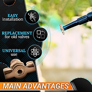 1/4 Air Valve Air Compressor Drain Valve - High Flow Air Fittings Portable Air Tank Valve Air Compressor Parts Water Line Adapter Petcock Valve - Home Improvement Air Compressor Fittings Water Valve