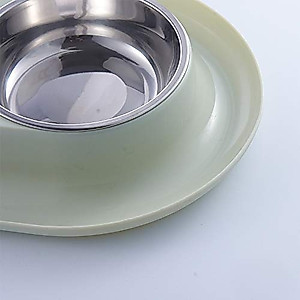 FUUIE Bowls for Food and Water Dog Feeder Drinking Bowls for Dogs Cats Pet Food Bowl (Color : Sky Blue)