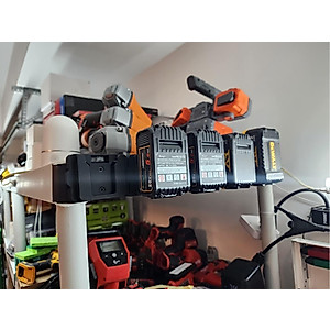 Gijok Battery Holders for Dewalt 20V Mount Dock Fit for 20V 60V (No Battery), 10 Pack Battery Dock Holder Fit for DCB200 DCB203 DCB205 DCB206 Batteries (Yellow)