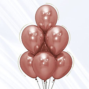 KUNGOON 65th Birthday Balloon,Rose Gold Number 65 Mylar Balloon,Funny 65th Birthday/Wedding Anniversary Crown Aluminum Foil Balloon Decoration for Women/Men.