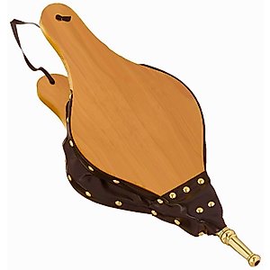 Rocky Mountain Goods Fire Bellows - Oak Wood - Loop for Hanging - Air efficient Design for Heating up fire Quickly
