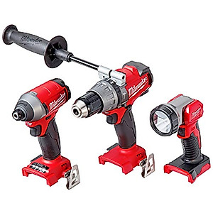 Milwaukee 2896-26 M18 Fuel 18-Volt Lithium-Ion Brushless Cordless Combo Kit (6-Tool) with (2) 5.0 Ah Batteries, (1) Charger, (2) Tool Bags