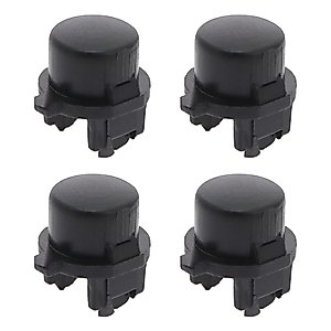 Micro Traders 4PCS Release Eject Lock Buttons Compatible with Nintendo Switch Compatible with Joy-Con Controllers Replacement Parts Plastic Black, EC|153