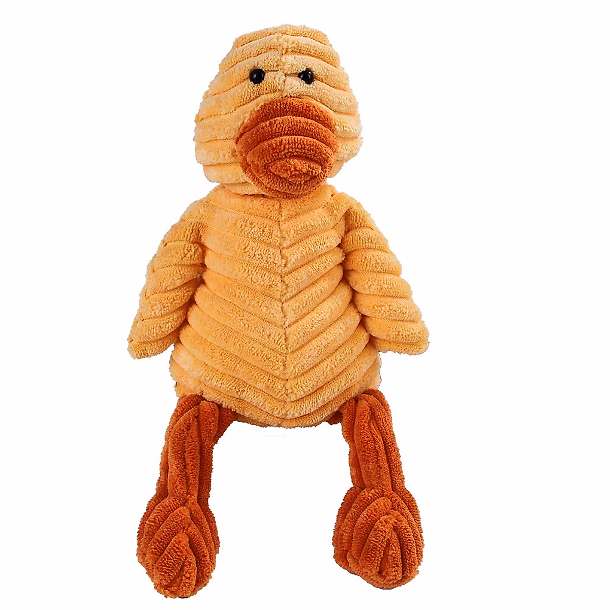 Q.Y.HOME Stuffing Squeaky Plush Dog Toy Chew Speak Toy (Duck)
