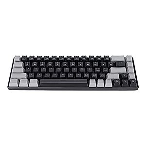 Mechanical Keyboard,68‑Key RGB Backlit Gaming Mechanical Keyboard,Support 20 Kinds of Super Dazzling Led Light Effects,Plug and Play,for General Desktop and Notebook Computers(Black (Green Shaft))