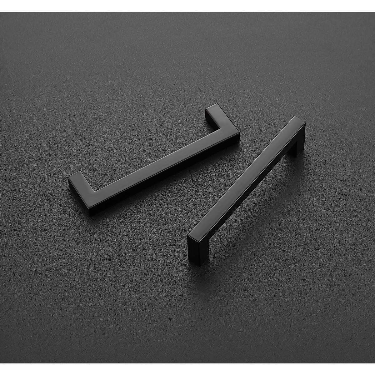 Ravinte 20 Pack 5 Inch Kitchen Square Cabinet Handles Matte Black Cabinet Pulls Black Drawer Pulls Kitchen Cabinet Hardware Kitchen Handles for Cabinets Cupboard Handles Drawer Handles