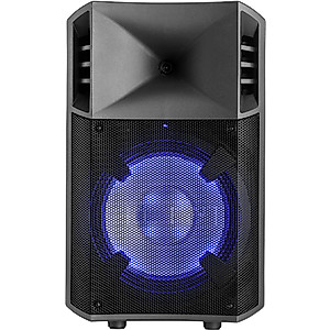 ION Audio - POWERGLOW 10" 200W 2-Way PA Bluetooth Speaker with Built-in Battery - Black