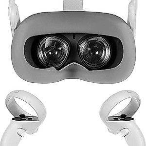 Topcovos Newest VR Silicone Interfacial Cover for Oculus Quest 2 Face Protect Skin Sweatproof Lightproof Anti-Leakage