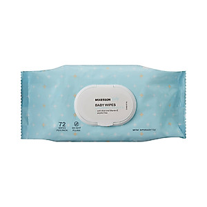 McKesson Baby Wipe with Aloe and Vitamin E, Unscented, Alcohol-Free, 72 Wipes, 12 Packs, 864 Total