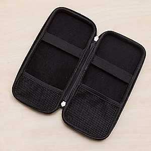 iDream365 Upgraded Hard Pencil Case Box for Audlts,Durable Pen Carrying Case with Zipper-Black