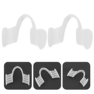 EXCEART 2PCS Professional Dental Guard Silicone Mouth Guard for Teeth Grinding Anti Grinding Dental Night Guard for Night Sleep