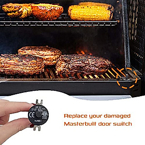 1 Pack Hopper Lid/Door Switch Part Replacement Kit Compatible with Masterbuilt Gravity Series 560/800/1050 XL Digital Charcoal Grill +Smoker