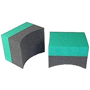 Tire Dressing Applicator Double Wide Curved Foam Sponge (12 Pack)