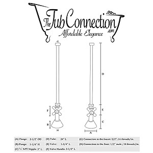 The Tub Connection 67" Acrylic Slipper Clawfoot Tub & Oil Rubbed Bronze Complete Deck Mount Plumbing Package- "Miller"