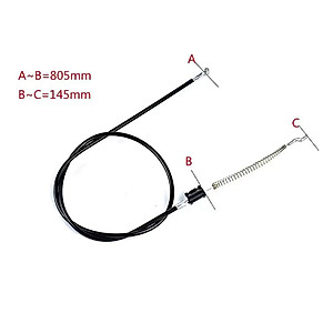 2 Pack Universal Metal Sofa Handle Cable Recliner Chair Couch Release Lever Replacement Cable Total Length Approx 34.2" Black