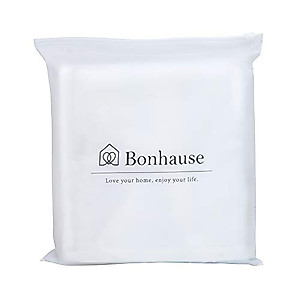 Bonhause Flower Bird Spring Throw Pillow Covers 18 x 18 Inch Set of 4 Blue and Yellow Floral Decorative Pillows Case Polyester Linen Outdoor Cushion Covers for Sofa Couch Garden Home Decor