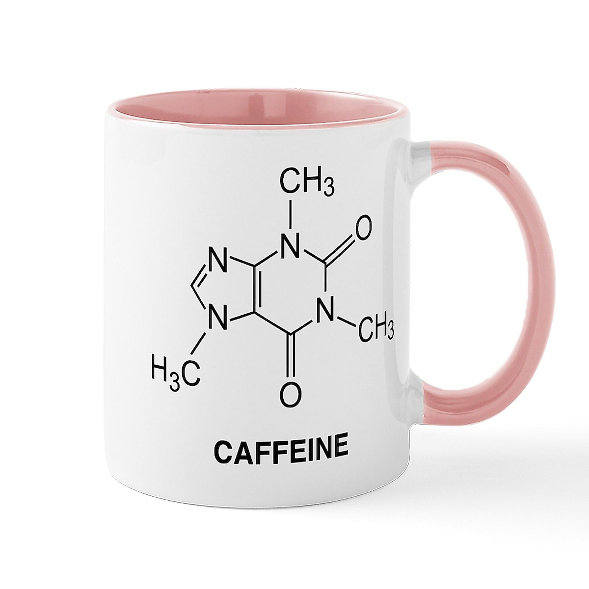 CafePress Caffeine Molecule Mug Ceramic Coffee Mug, Tea Cup 11 oz