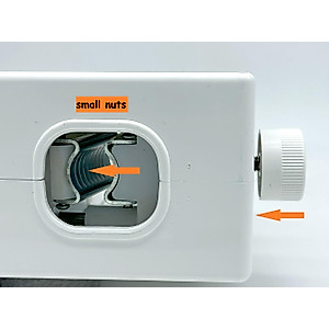 Pelamatic - Electric Nut Cracker Machine | Dual-Mode for Almonds, Walnuts & Hazelnuts | Compact & Durable Pecan Sheller | Adjustable for Different Nut Sizes, White, 6.69 x 11.02 x 3.54 in