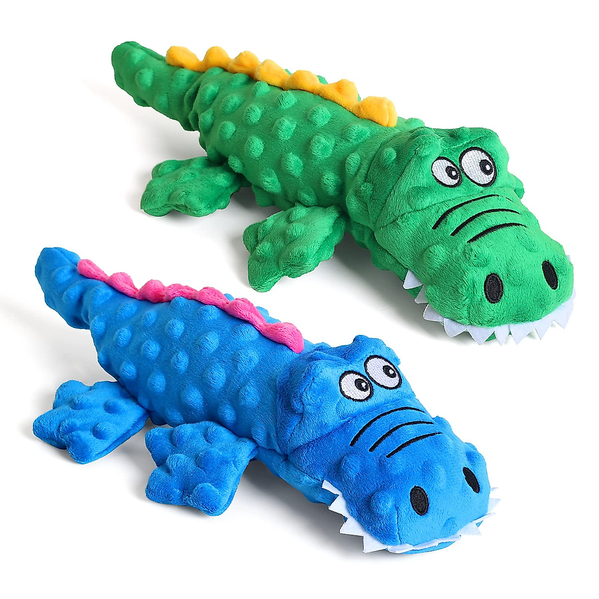 X-XDUN Dog Squeaky Toys Stuffed Crinkle Plush Dog Toys for Puppy Teething, Durable Interactive Dog Chew Toys for Small, Medium and Large Dogs Training and Reduce Boredom