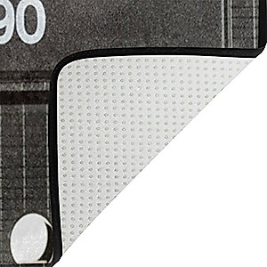 WOZO Old Cassette Tape Music Area Rug Rugs Non-Slip Floor Mat Doormats Living Dining Room Bedroom Dorm 60 x 39 inches inches Home Decor