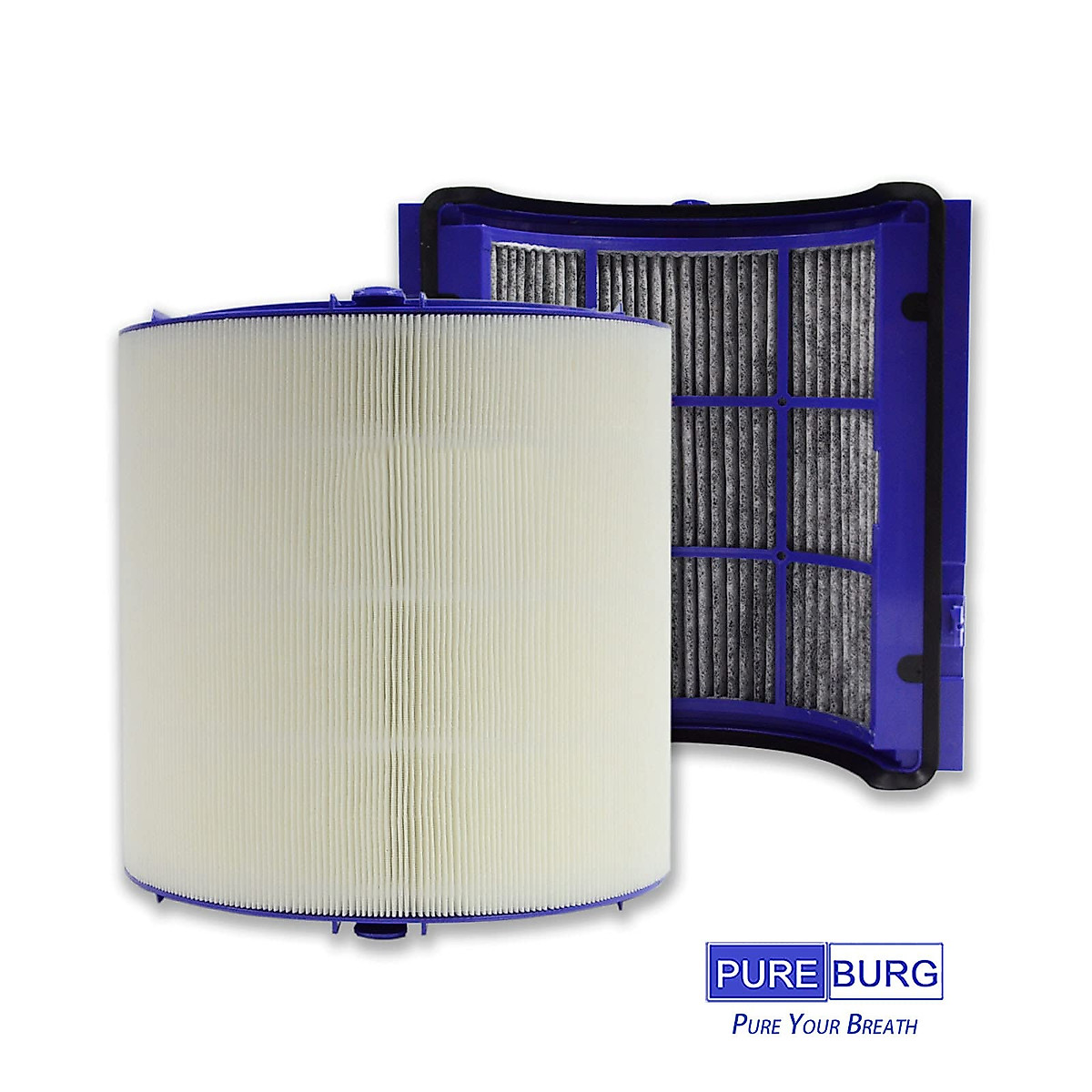PUREBURG Replacement Filter Compatible With Dyson TP06 HP06 HP09 TP09 PH01 PH02 PH03 PH04 HP07 TP07 Pure Cool Hot Air Purifier 970341-01,H13 HEPA Activated Carbon 2-in-1